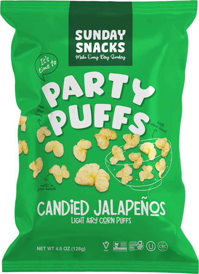 Candied Jalapeño Party Puffs – Sunday Snacks