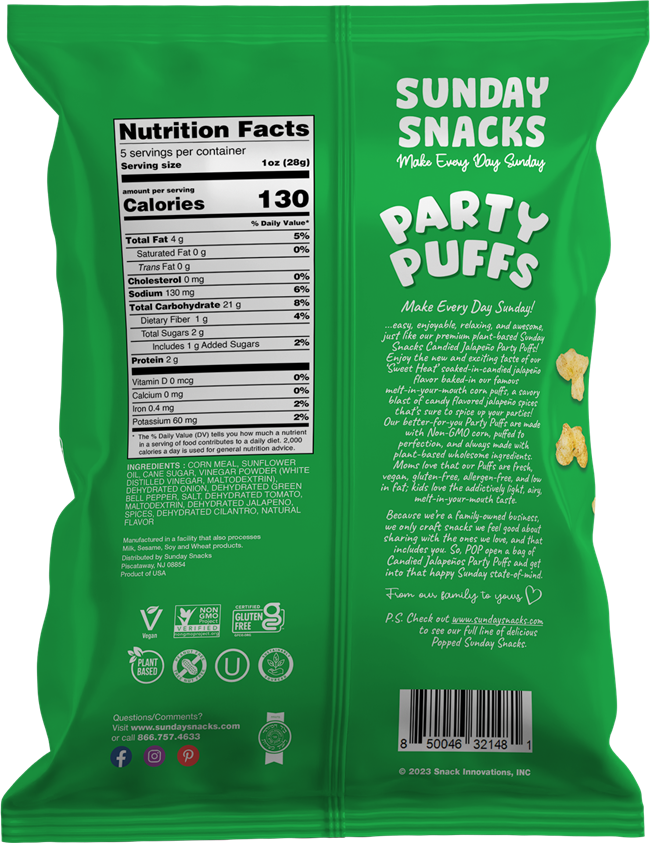 Party Puffs – Sunday Snacks