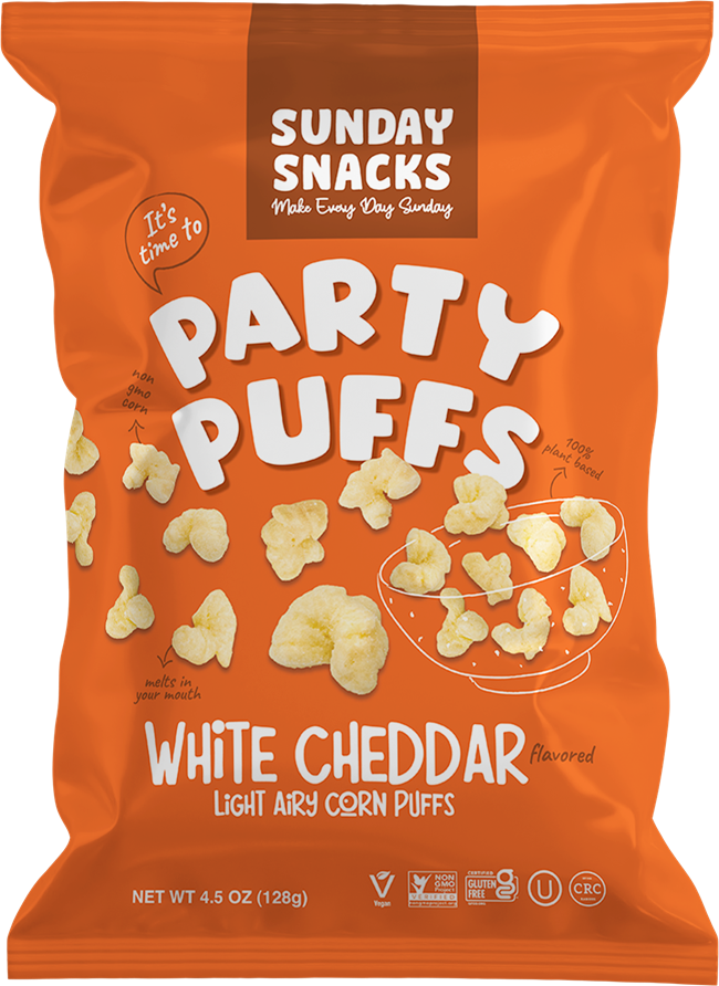 White Cheddar Party Puffs – Sunday Snacks