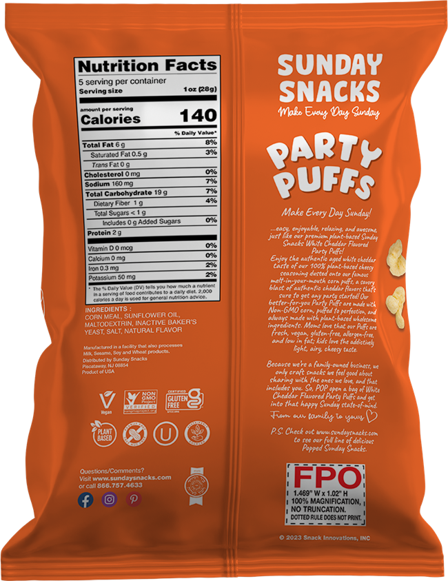 Party Puffs – Sunday Snacks