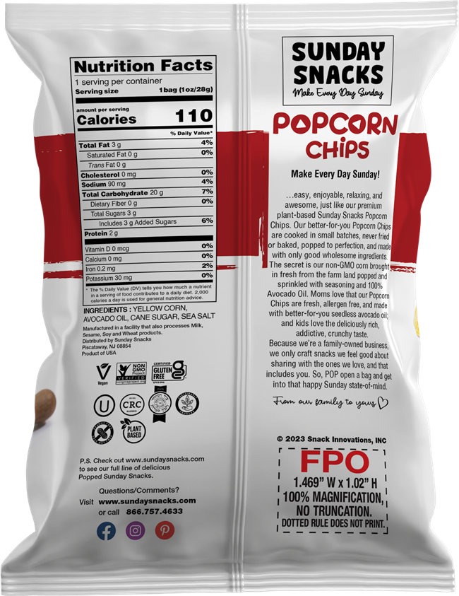 Popcorn Chips – Sunday Snacks